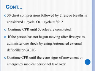Cardiopulmonary resuscitation | PPTX