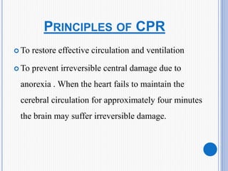 Cardiopulmonary resuscitation | PPTX