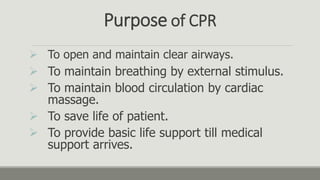 Cardiopulmonary resuscitation | PPT