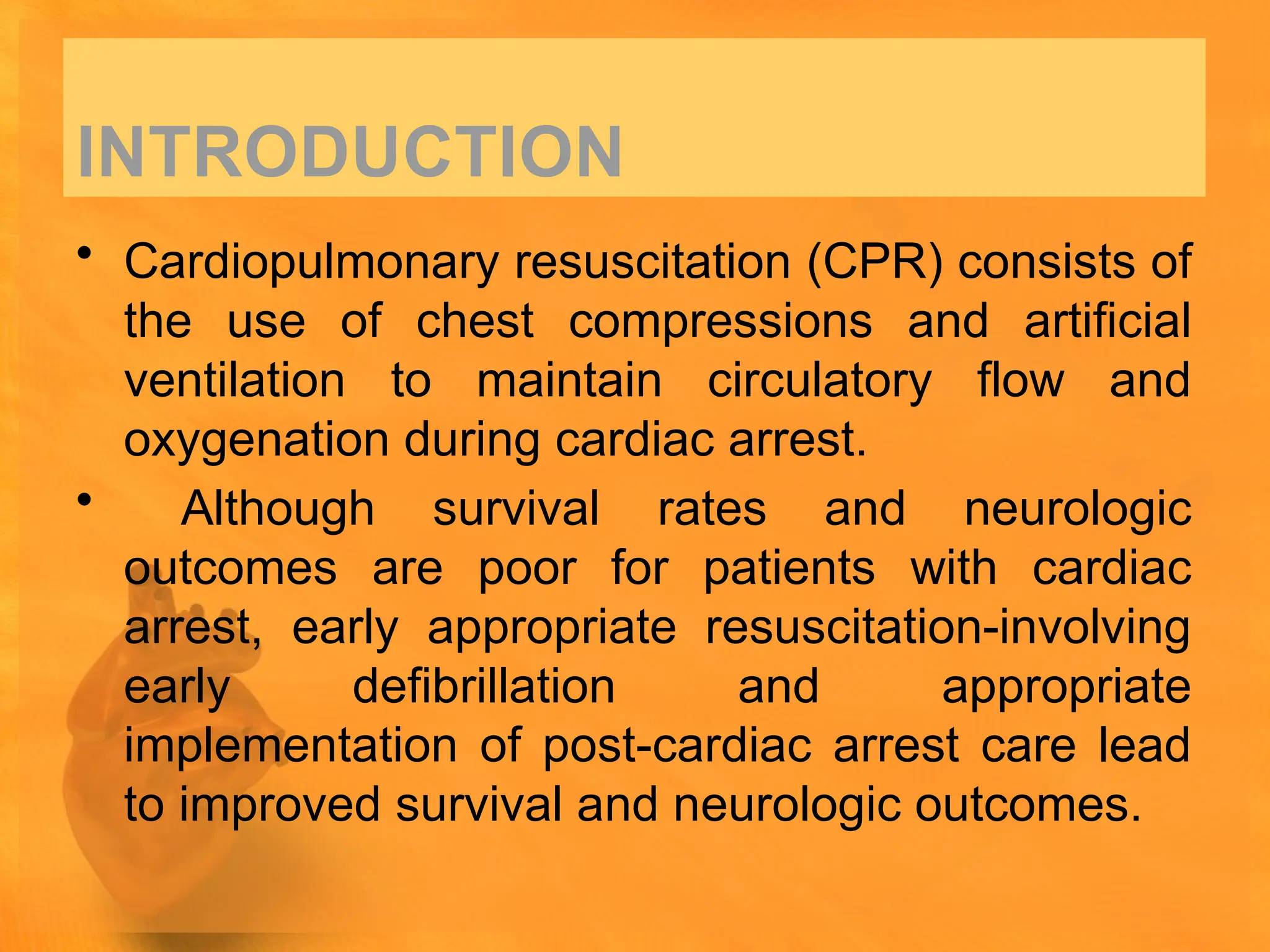 cardio pulmonary resuscitation presentation for doctors | PPTX