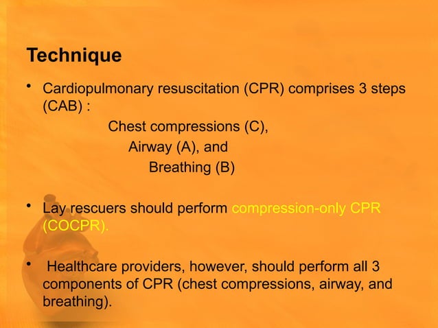 cardio pulmonary resuscitation presentation for doctors | PPT