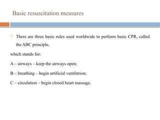 cardiopulmonary resuscitation.pptx cardiology | PPTX