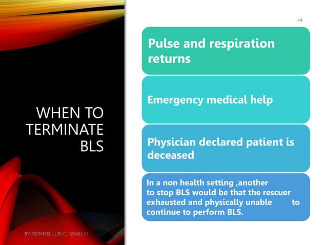 CARDIOPULMONARY RESUSCITATION - BLS & ALS TECHNIQUES | PPT