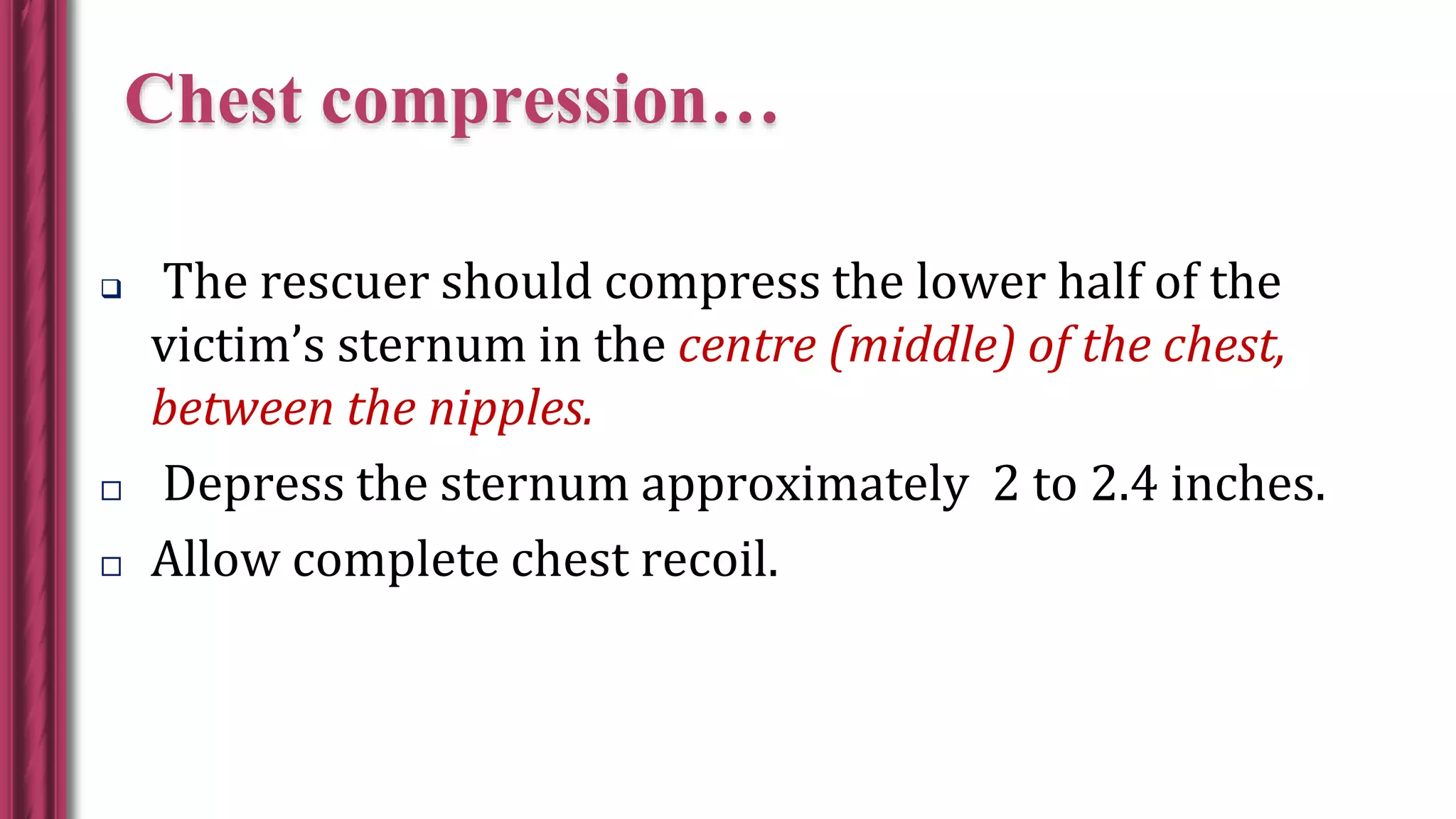 Cardio pulmonary resuscitation (BLS) | PPTX