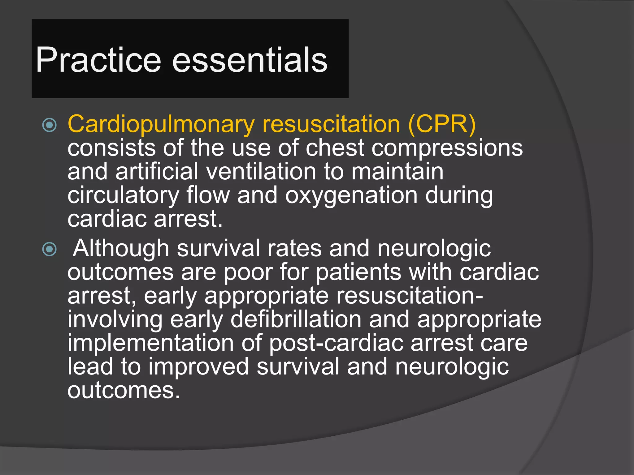 Cardiopulmonary resuscitation (cpr) | PPTX