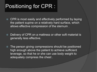 Cardiopulmonary resuscitation (cpr) | PPTX