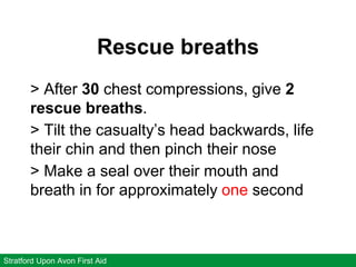 Cardiopulmonary resuscitation (cpr) | PPTX | First Aid | Injuries