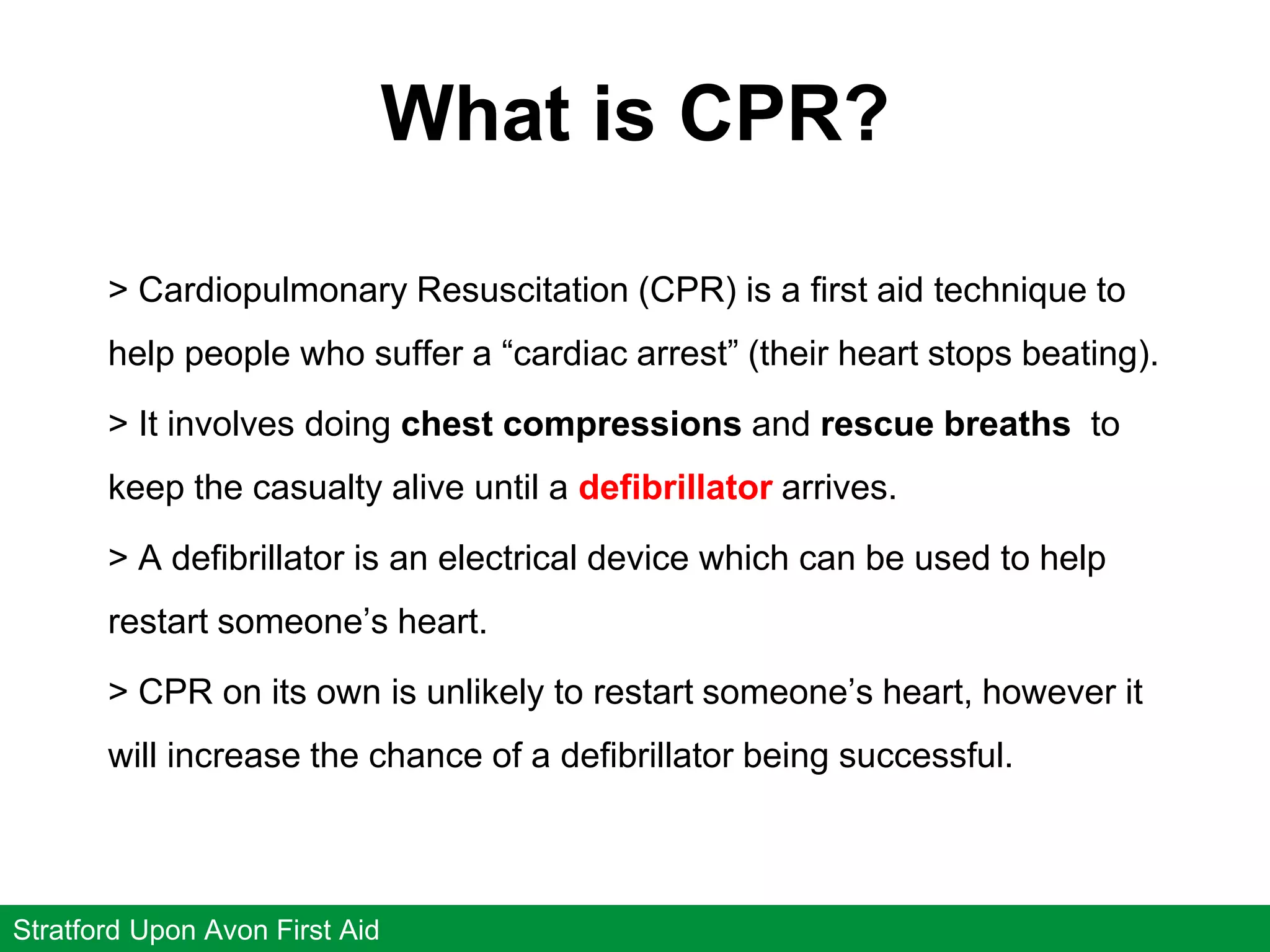 Cardiopulmonary resuscitation (cpr) | PPTX