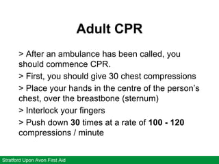 Cardiopulmonary resuscitation (cpr) | PPTX