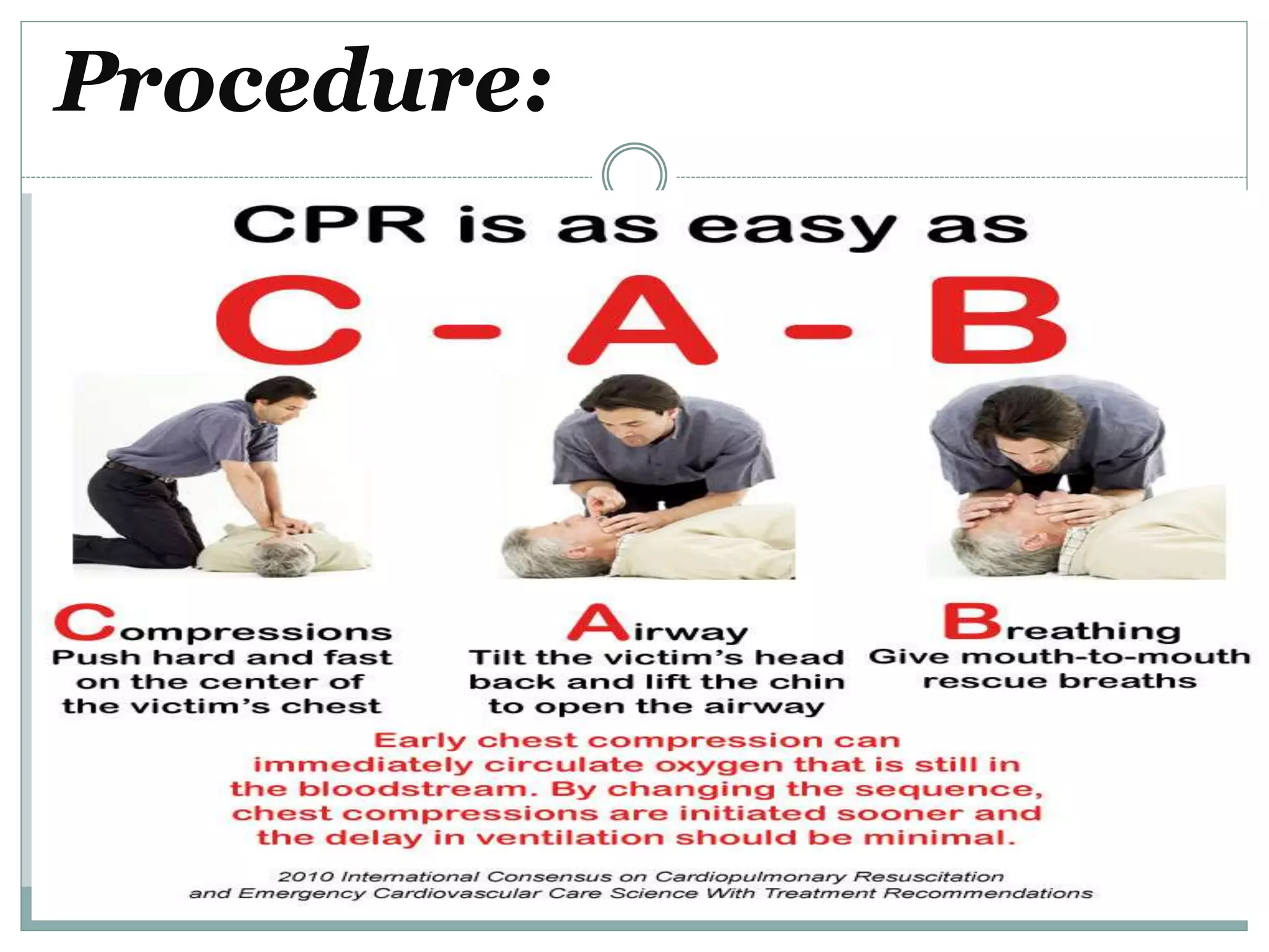 Cardiopulmonary resuscitation(cpr) | PPTX