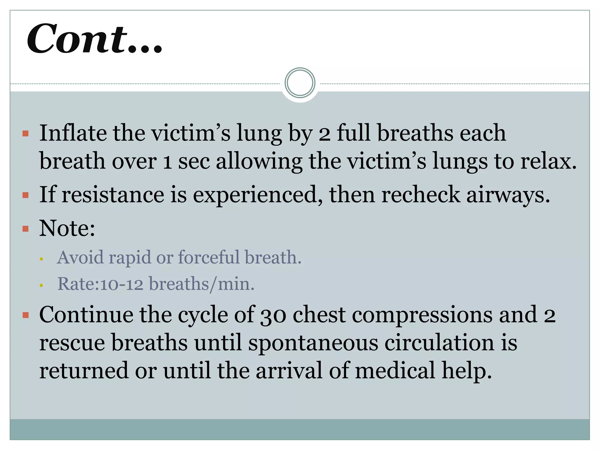 Cardiopulmonary resuscitation(cpr) | PPTX