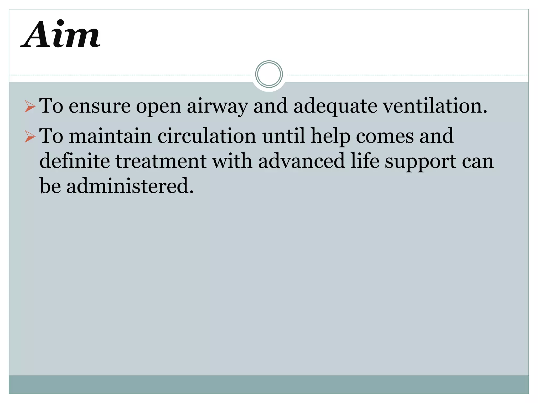 Cardiopulmonary resuscitation(cpr) | PPTX