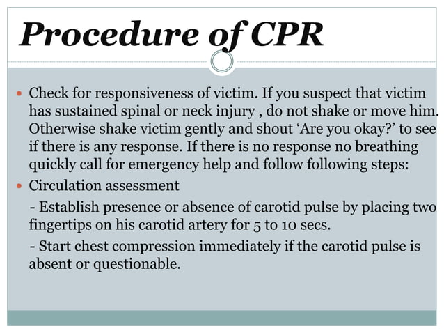 Cardiopulmonary resuscitation(cpr) | PPTX