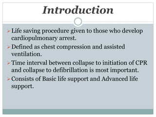 Cardiopulmonary resuscitation(cpr) | PPTX