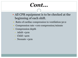 Cardiopulmonary resuscitation(cpr) | PPTX
