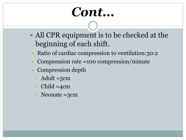 Cardiopulmonary resuscitation(cpr) | PPTX