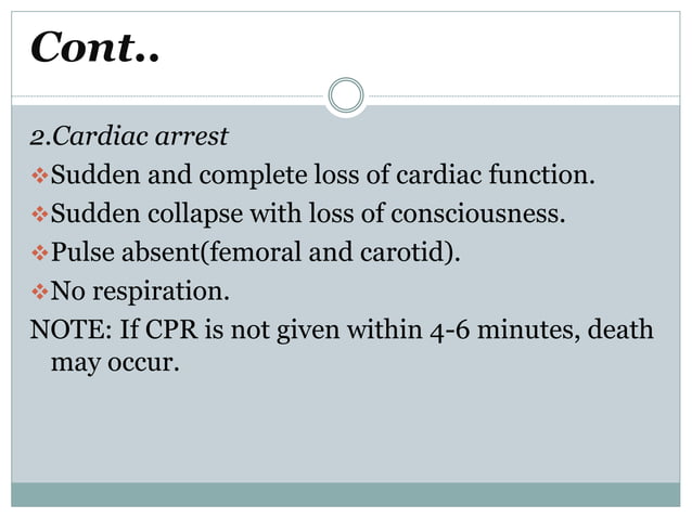 Cardiopulmonary resuscitation(cpr) | PPTX