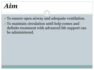 Cardiopulmonary resuscitation(cpr) | PPTX