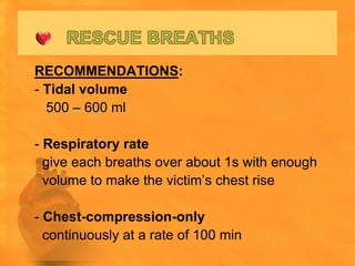Cardiopulmonary resuscitation ppt | PPTX