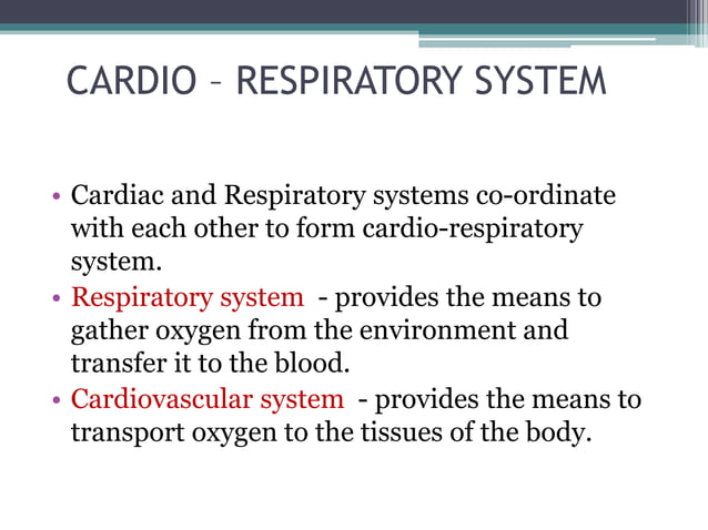 Cardiopulmonary system overview | PPTX | Heart and Cardiovascular ...