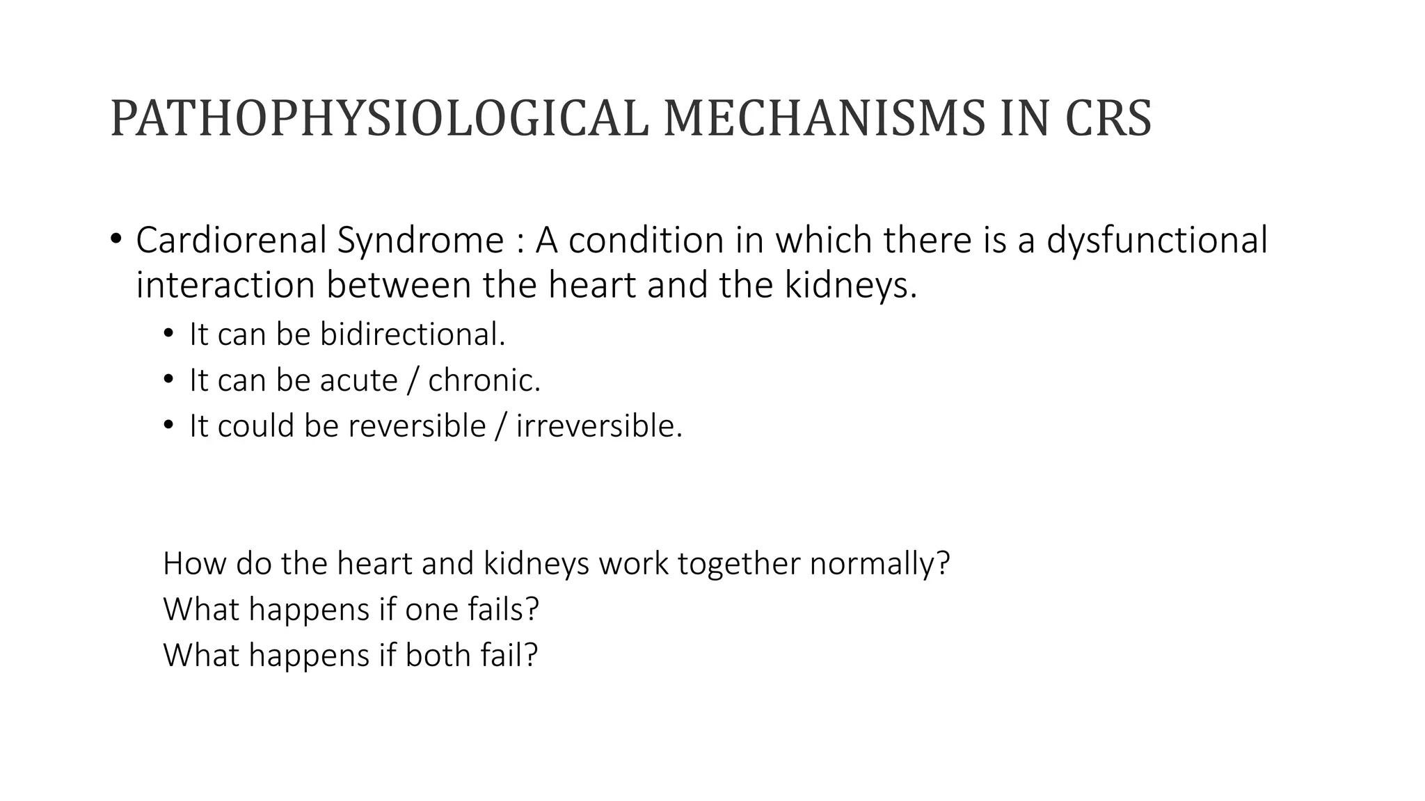 Cardio Renal Syndrome CRS All types.pptx