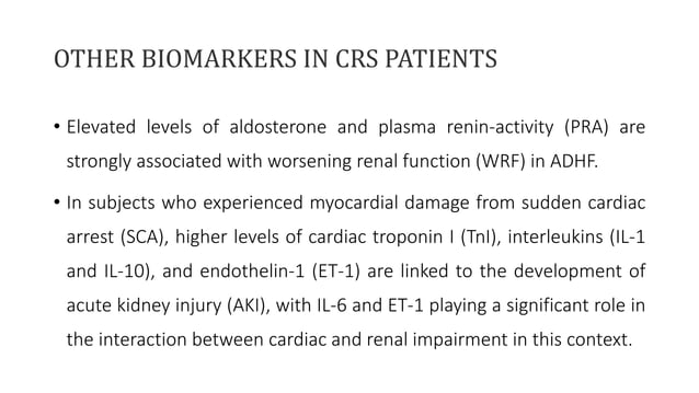 Cardio Renal Syndrome CRS All types.pptx | Heart and Cardiovascular ...