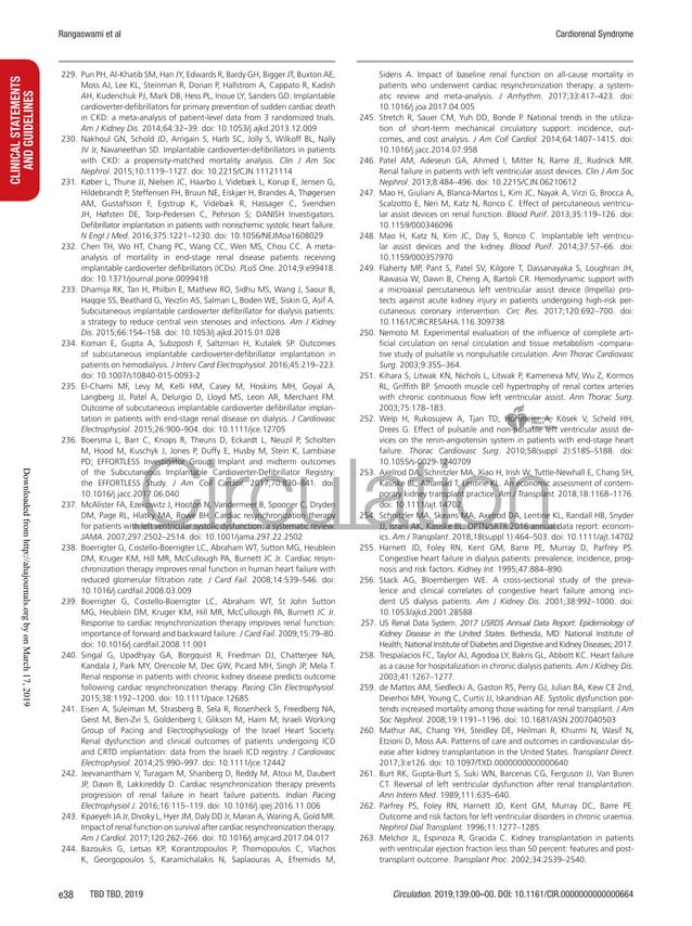 Cardiorenal Syndrome Classification Pathophysiology Diagnosis And