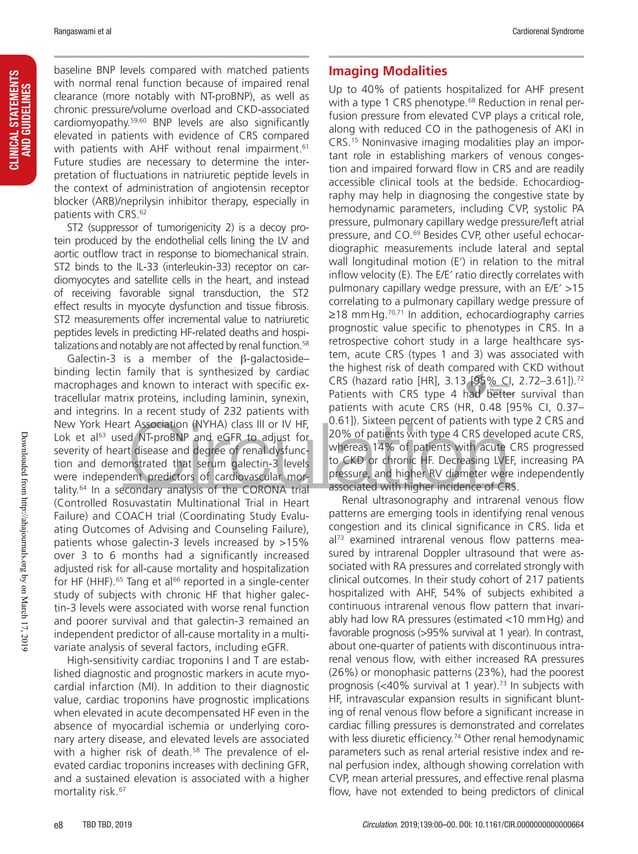 Cardiorenal Syndrome Classification Pathophysiology Diagnosis And