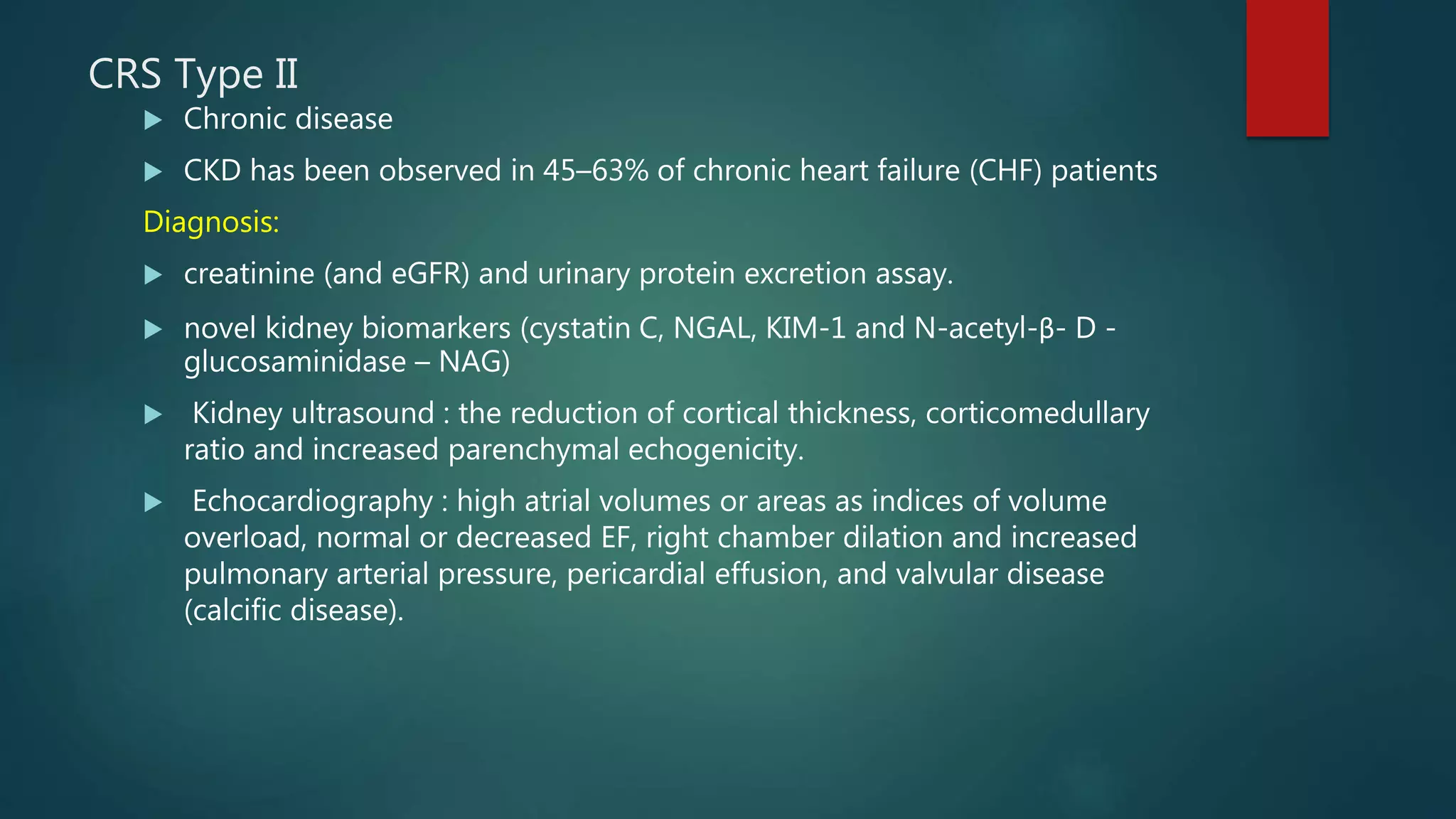 Cardiorenal syndromes and management | PPTX