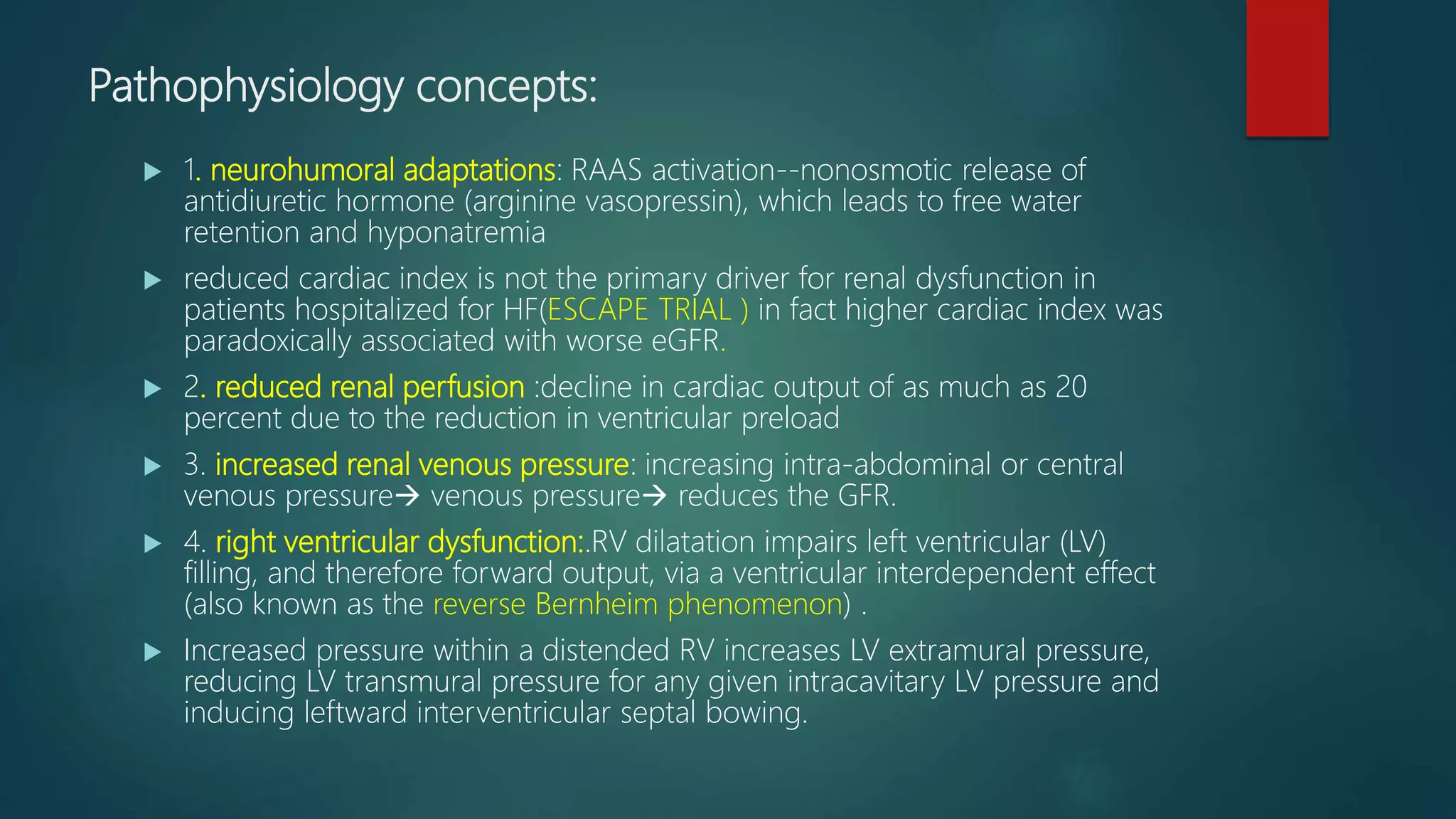 Cardiorenal syndromes and management | PPTX