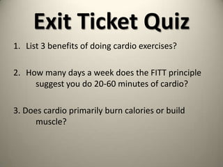 Cardiorespiratory endurance | PPTX