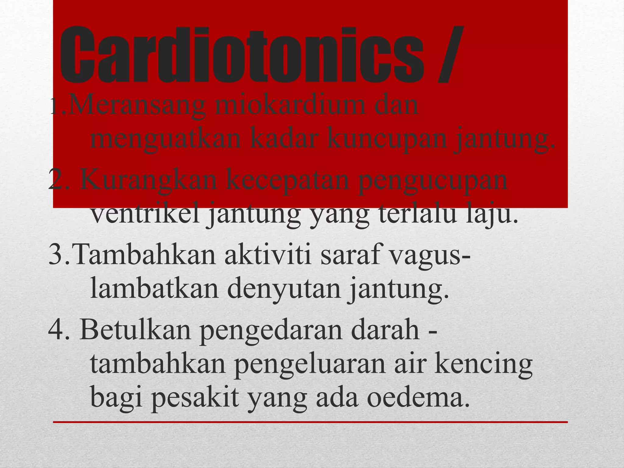 Cardiotonics - Cardiac Glycosides | PPT | Free Download