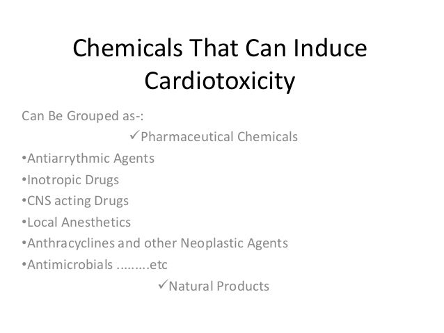 Cardiotoxic chemicals (an Overview)- by Dr.Namrata Mohan