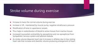 cardiovascular adjustments during exercise.pptx | Heart and ...