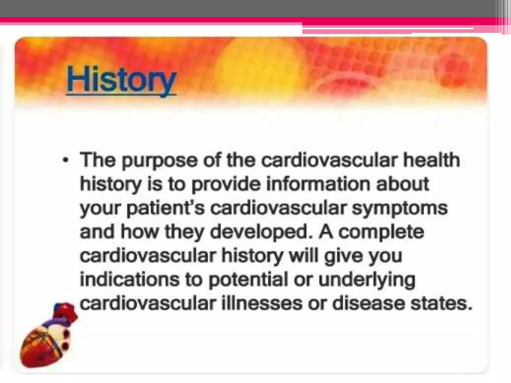 Cardio vascular assessment | PPTX