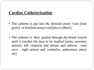 Cardiovascular assessment and diagnostic investigations ppt slideshare ...