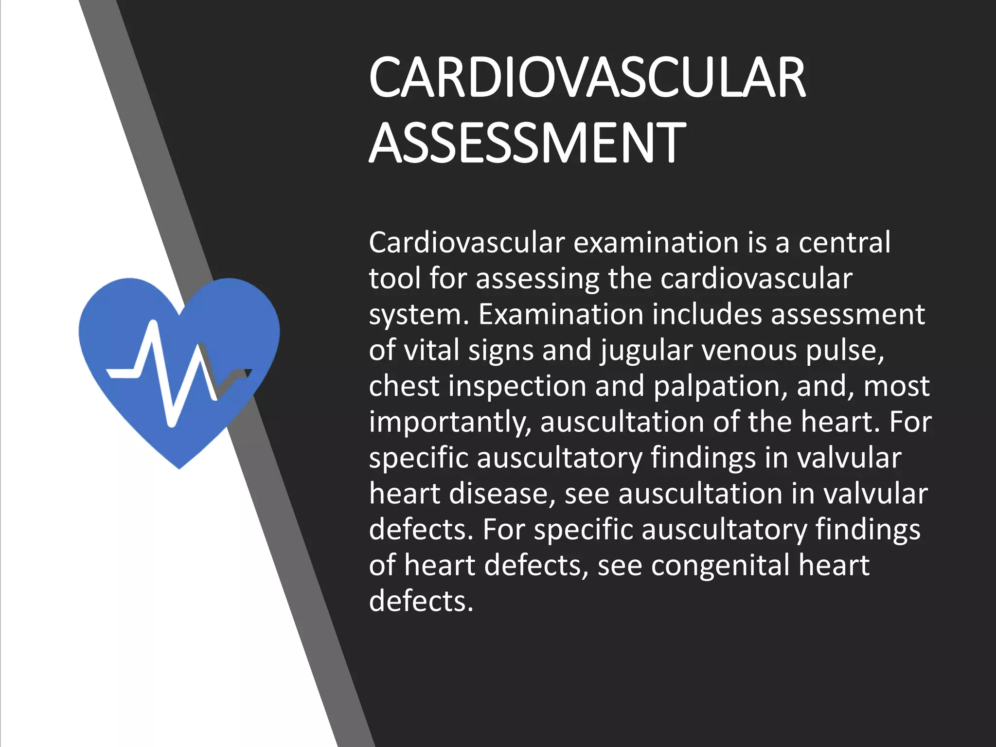 Cardiovascular assessment | PPTX