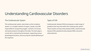 Cardiovascular Disorders Experimental Models | PPTX