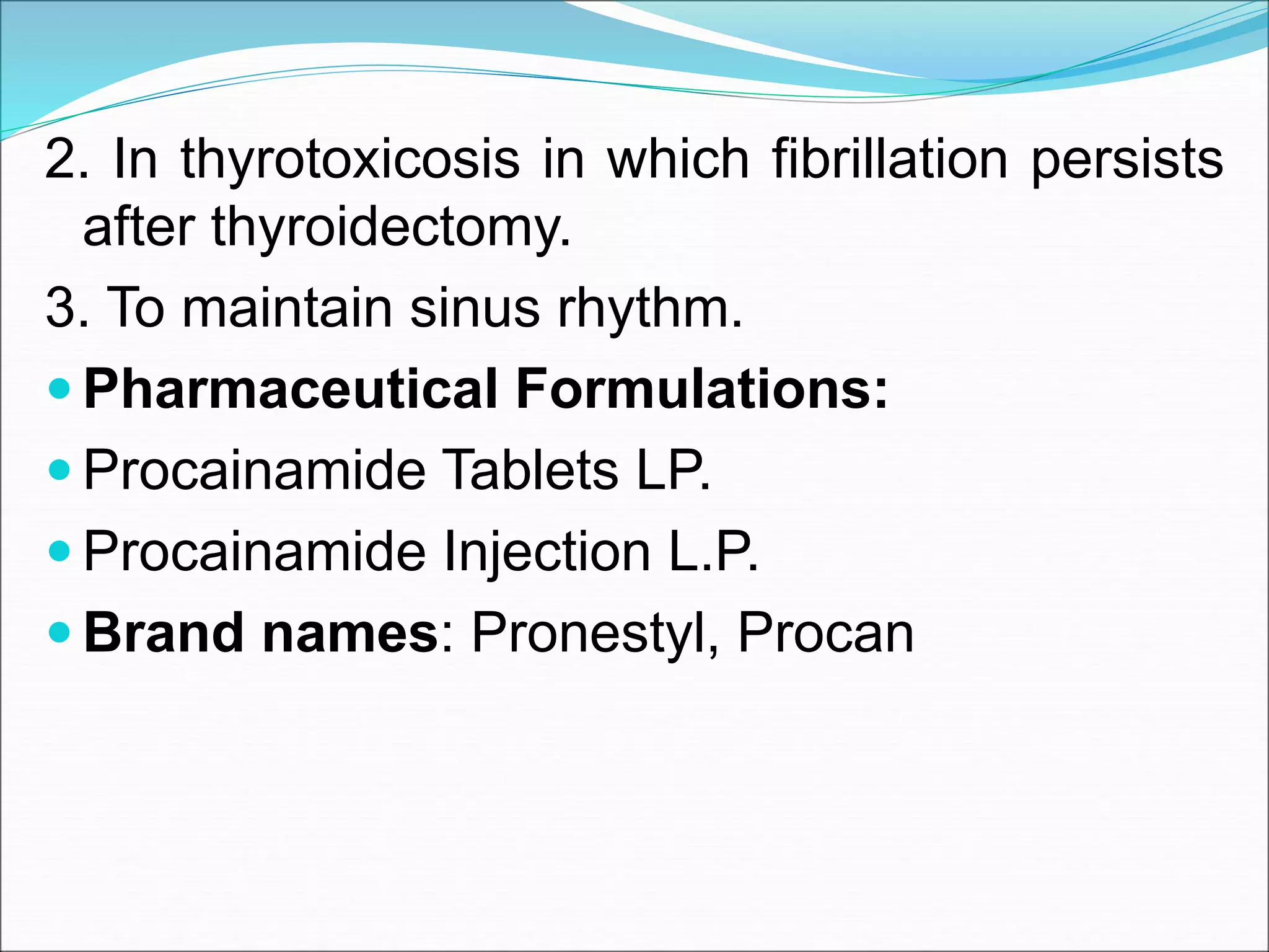 Cardio vascular drugs | PPT