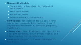 Cardiovascular drugs based on ACE inhibitors | PPTX
