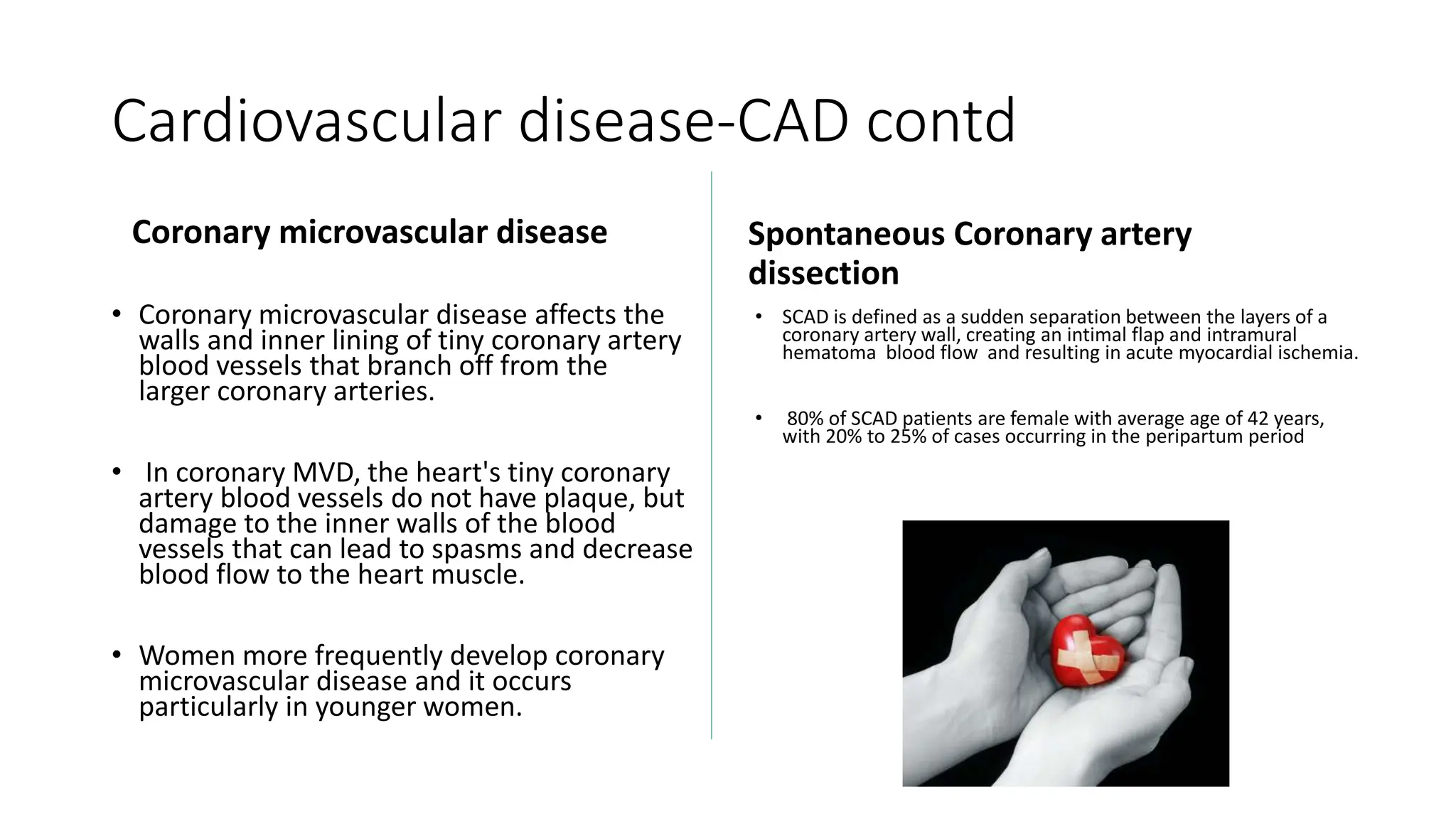 Cardiovascular disease in women's health | PPTX