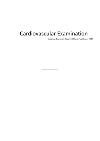 Cardiovascular examination | PDF
