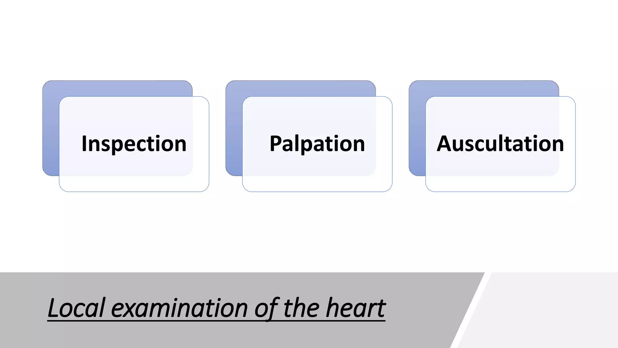 Cardiovascular examination | PPTX