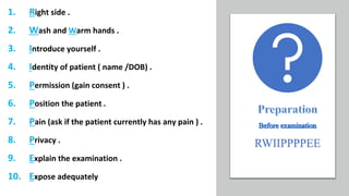 Cardiovascular examination | PPTX