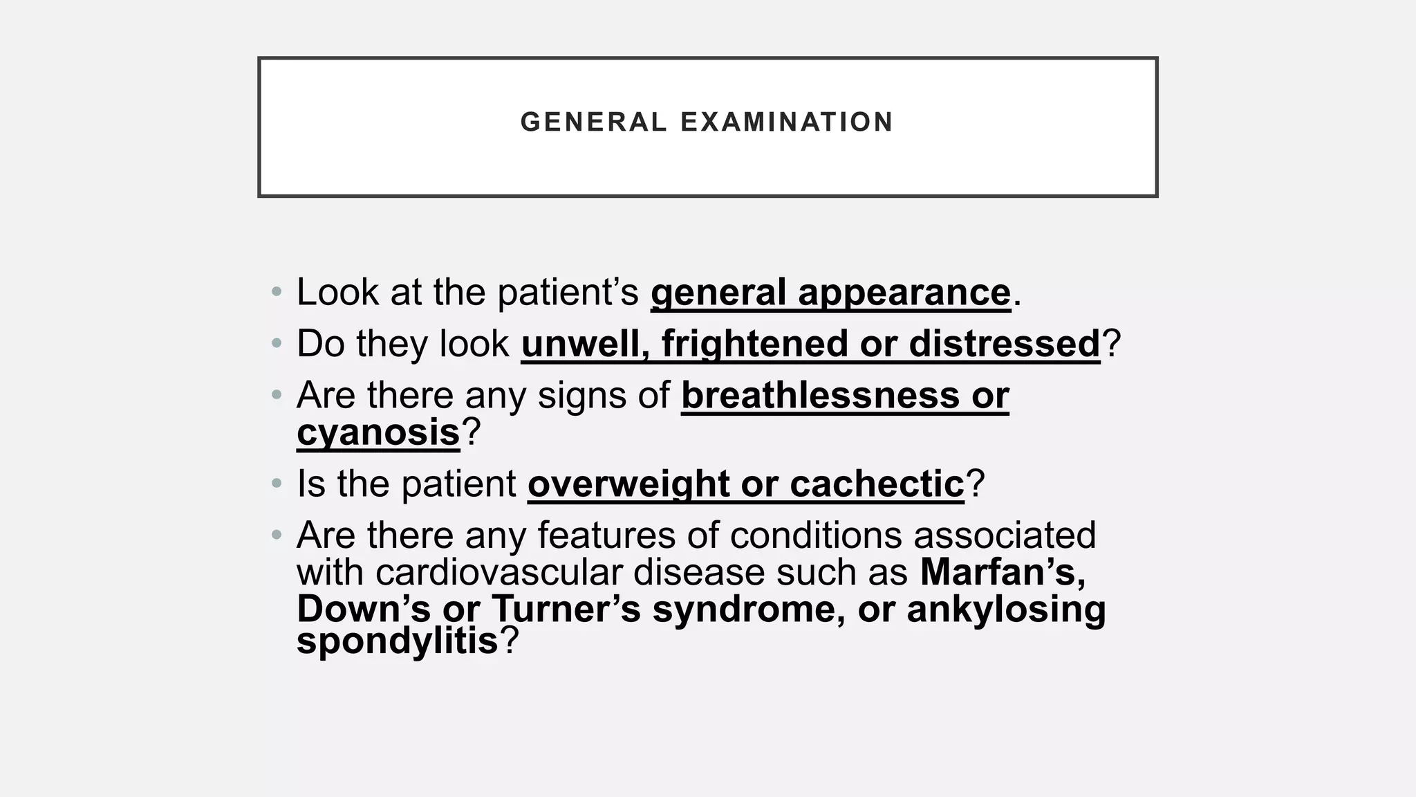 Cardiovascular examination | PPTX