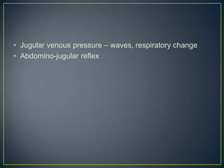 Cardiovascular examination (format only) | PPTX