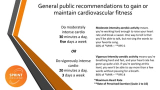 Cardiovascular exercise | PPTX