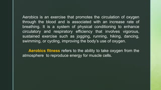 Cardiovascular exercise | PPTX