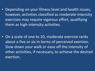 Cardiovascular exercises benefits, frequency and duration | PPTX