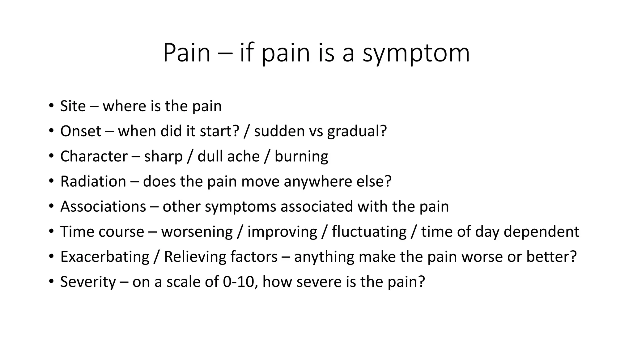 Cardiovascular history taking | PPTX